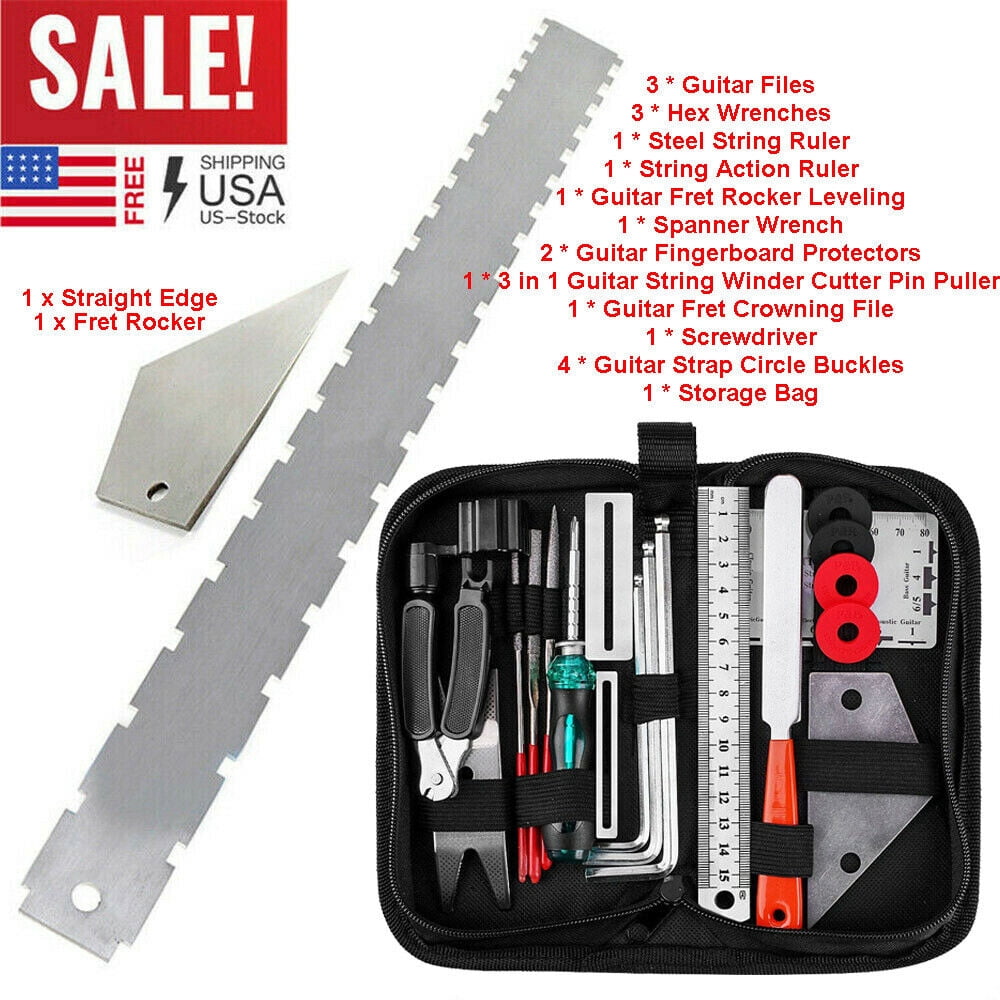 Luthier Guitar Care Kit with Electric Files and Repair Maintenance ...