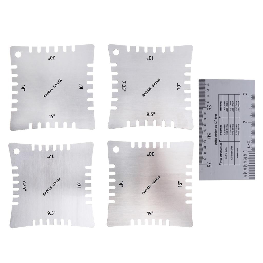 Luthier Guitar String Action Ruler Measuring Tool with Fingerboard ...