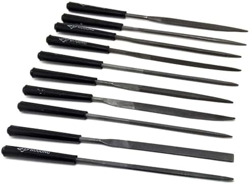 Luthier Needle File Set (10) Guitar Nut Slot Fret Dressing Files Tool ...