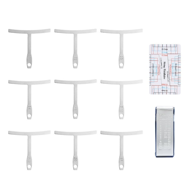 Luthier Tools Radius Gauge String Gauge Ruler Measuring Tool for Guitar ...