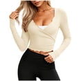 Lutiedan Womens Shrug Sheer Tie Front Long Sleeve Cropped Cardigan ...