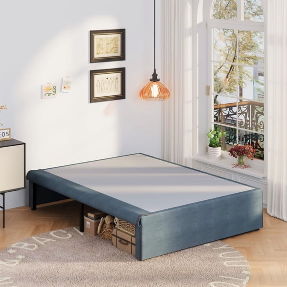 Lutown-Teen 16 inch Full Size Bed Frame with Fabric Cover, No Box ...