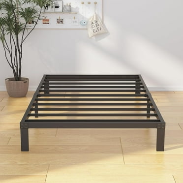 Maenizi Low 4 inch Twin Bed Frames, Heavy Duty Metal Platform Low Bed ...