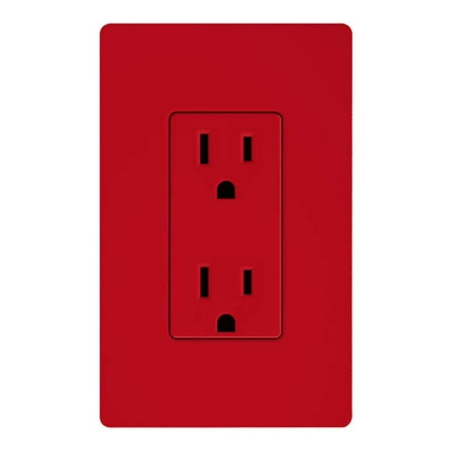 Lutron 50953 - SCR-15-HT SATIN COLOR 15 AMP RECEPTACLE HOT Straight ...