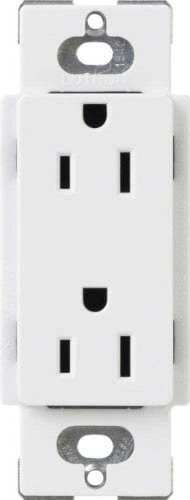 Lutron CARS-15-TR-WH Claro 15-Amp Tamper Resistant Receptacle, White ...