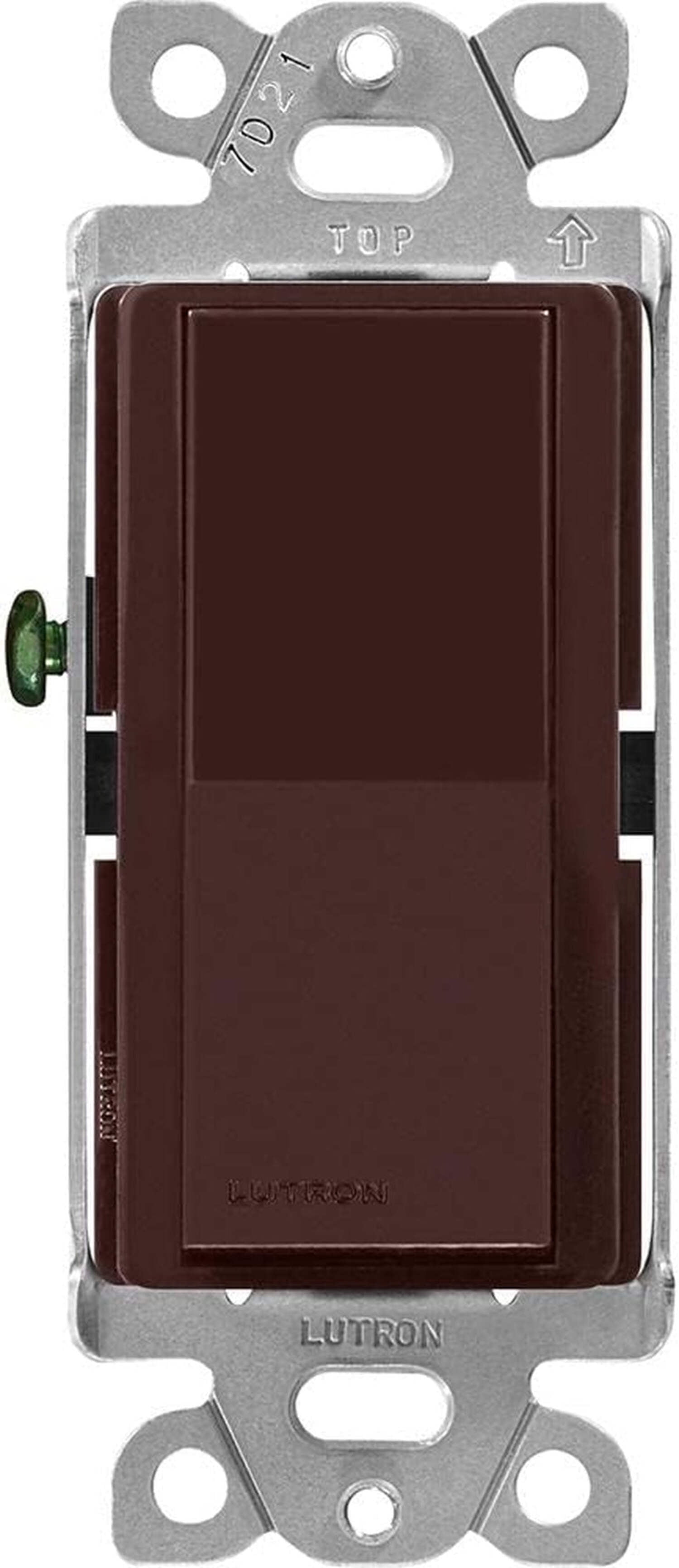 Lutron Claro On/Off Switch, 15-Amp/3-Way, CA-3PS-BR, Brown - Walmart.com