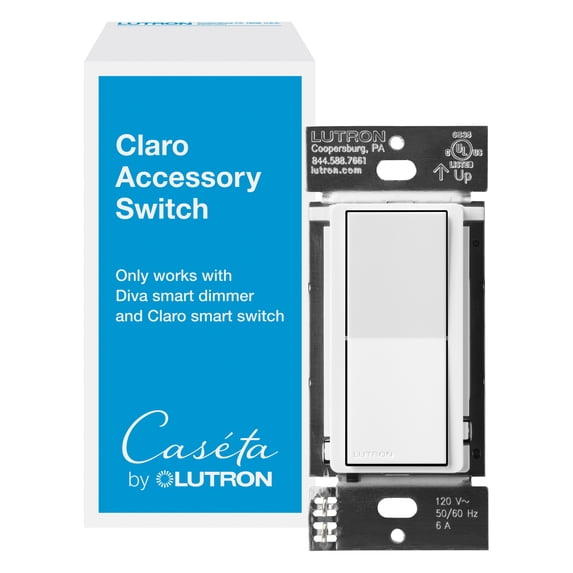 Lutron Claro Smart Accessory Switch, only for use with Diva Smart ...
