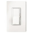 Lutron DVCL-153P-WH-3 White Diva CFL, LED, Halogen, And Incandescent Dimmer 3 Pack - Walmart.com