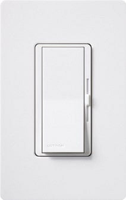 Lutron DVF-103P-277-WH Diva 277V 6A Fluorescent 3-Wire LED Single Pole ...