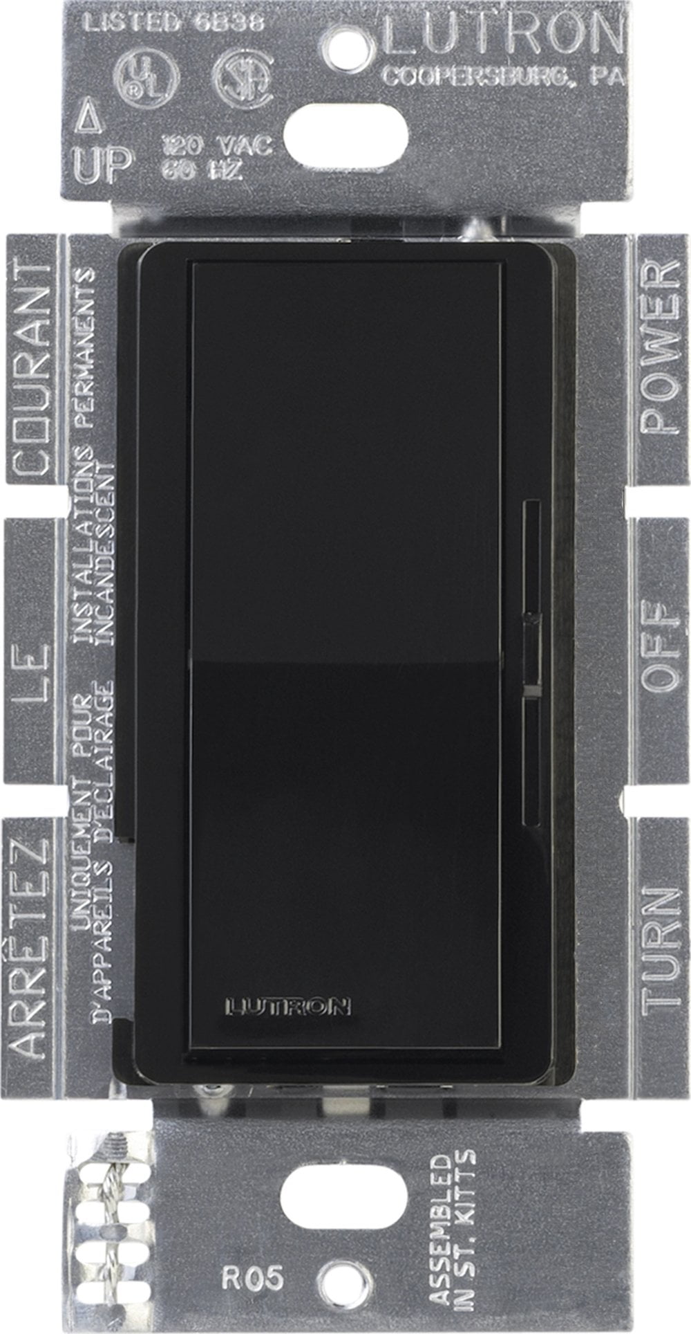 Lutron DVSTV-BL Diva 8 Amp 3-way/Single-Pole 0-10V Dimmer, no neutral ...
