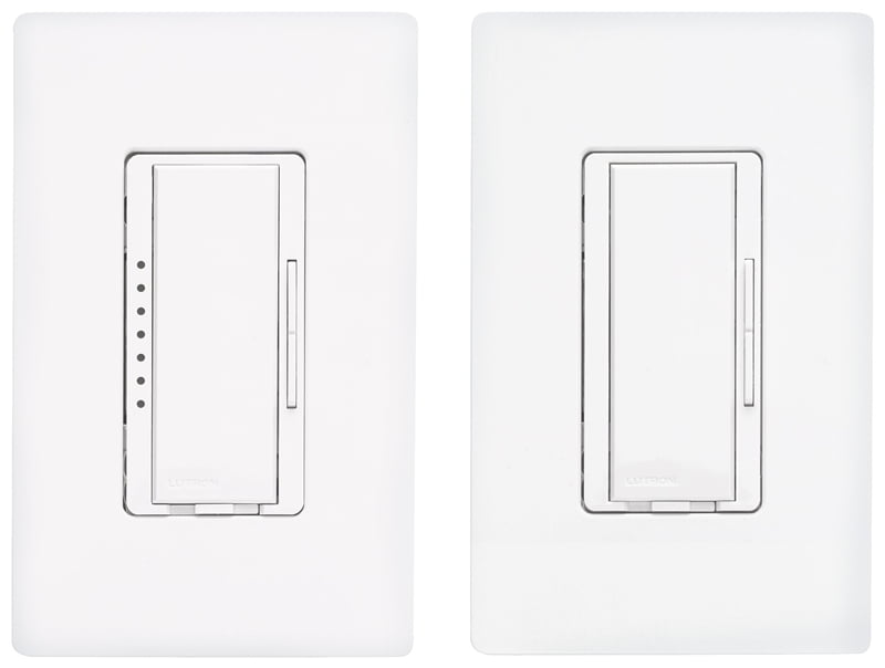 Lutron Electronics MAW-603-RH-WH 3-Way Duo Dimmer, 600 Watt, White ...