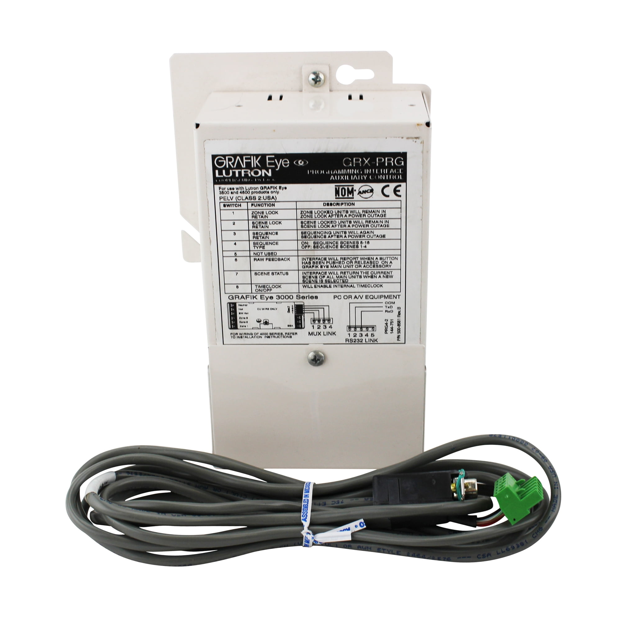 Lutron Grafik Eye GRX-PRG Programming Interface Auxiliary Control ...