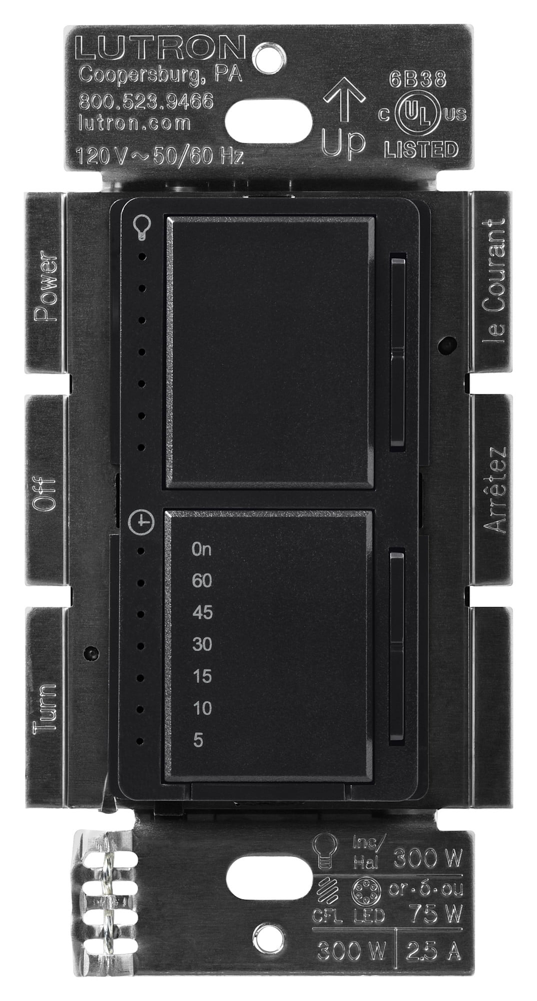 Lutron Macl-L3t251 Maestro Led+ Dimmer And Timer Switch - Midnight ...