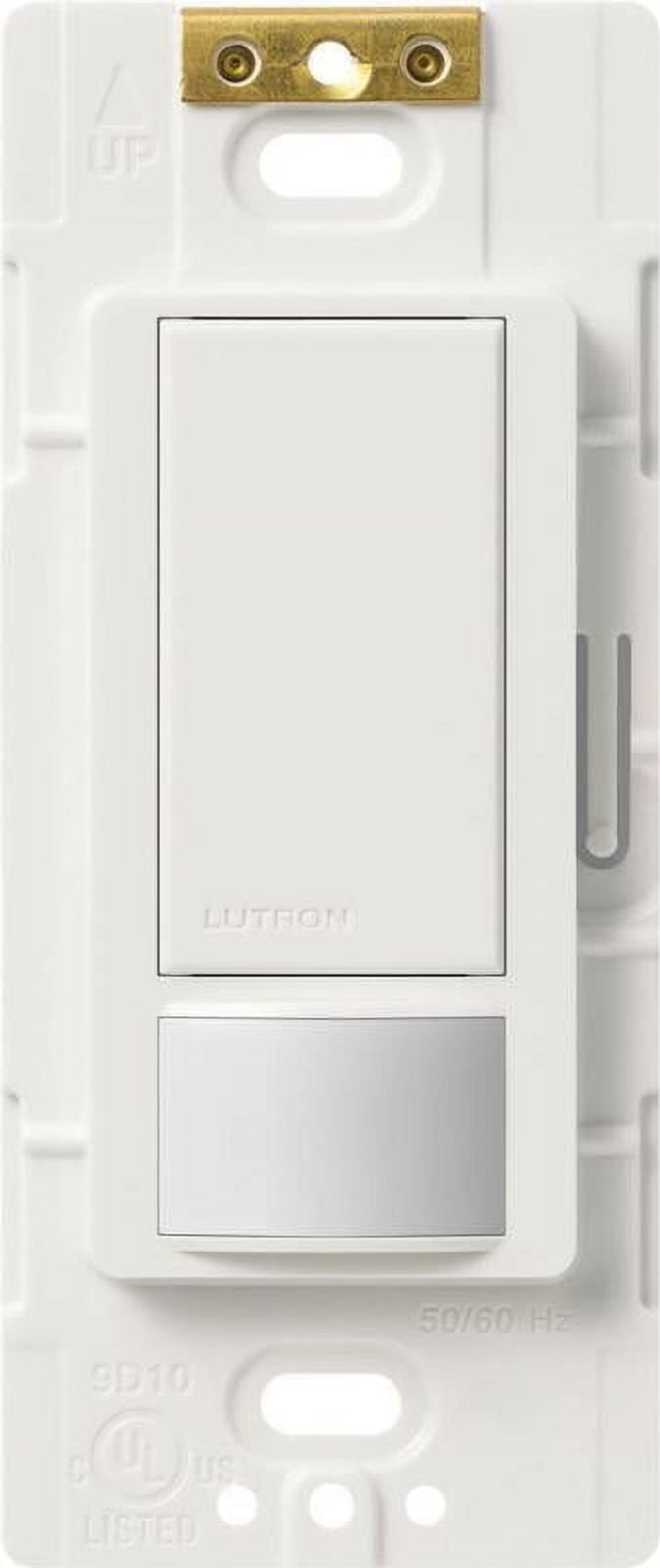 Lutron MS-VPS2H-WH Maestro Sensor Switch, 2 A, 120 V, 1 -Pole, Motion ...