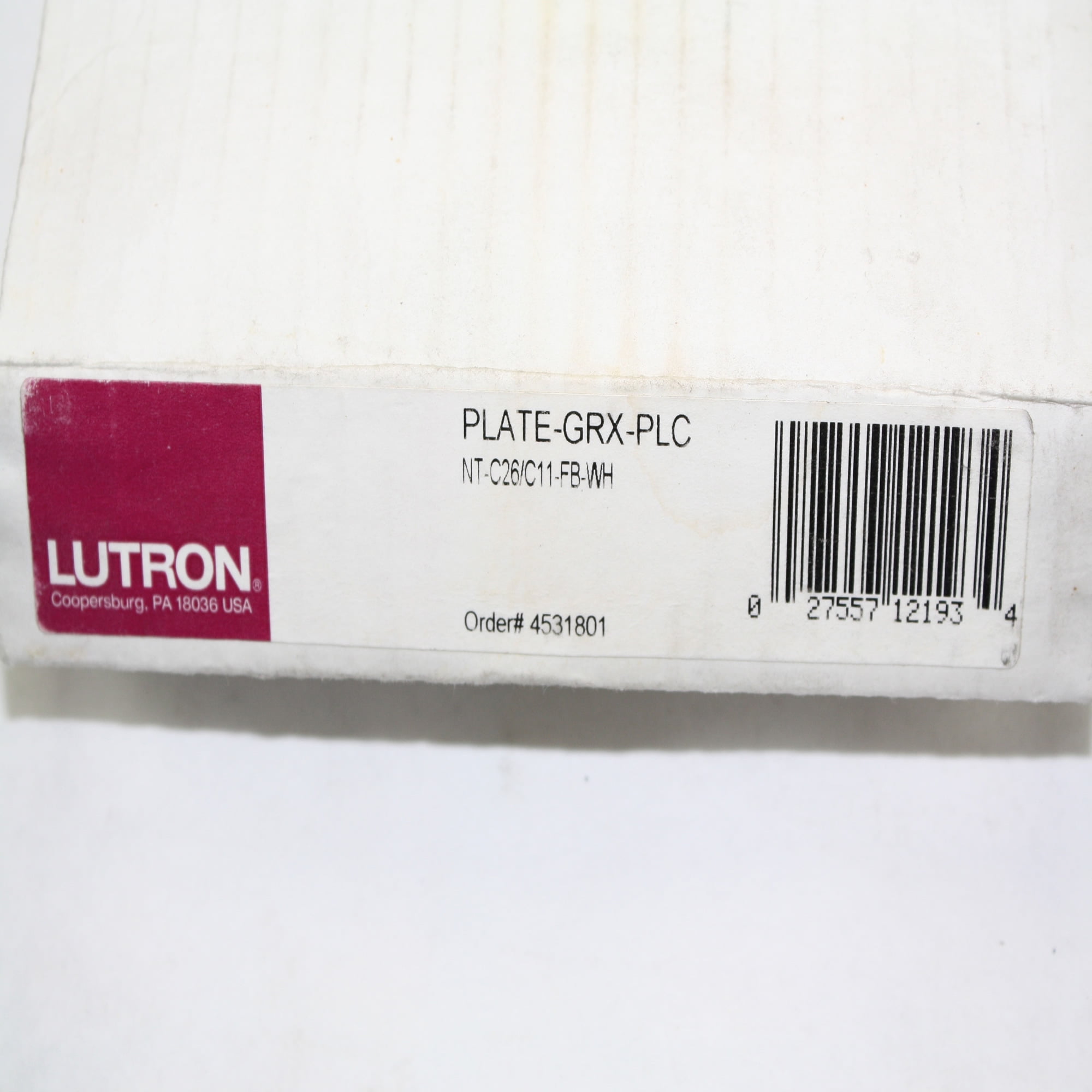 Lutron Plate-Grx-Plc Nt-C26/C11-Fb-Wh White Multigang Faceplate ...