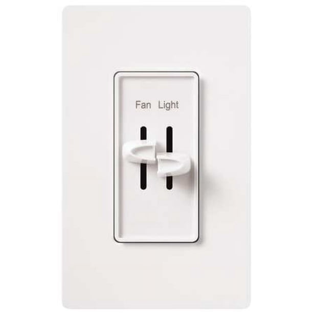 Lutron S2-LFSQ-WH Skylark Dimmer & Fan Control, White - Walmart ...