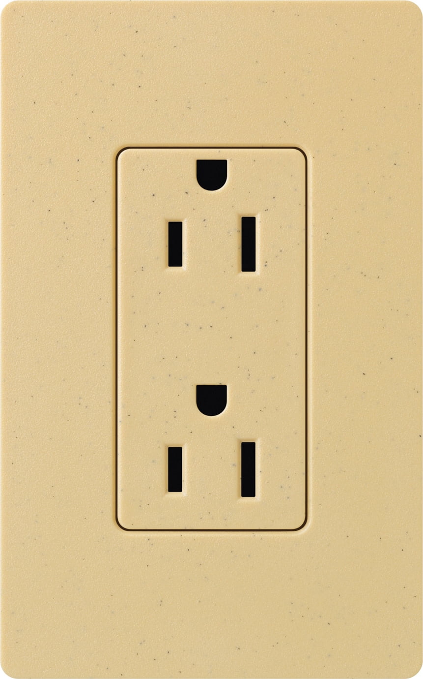 Lutron SCR-15-GS Satin Colors 15A Electrical Socket Duplex Receptacle ...