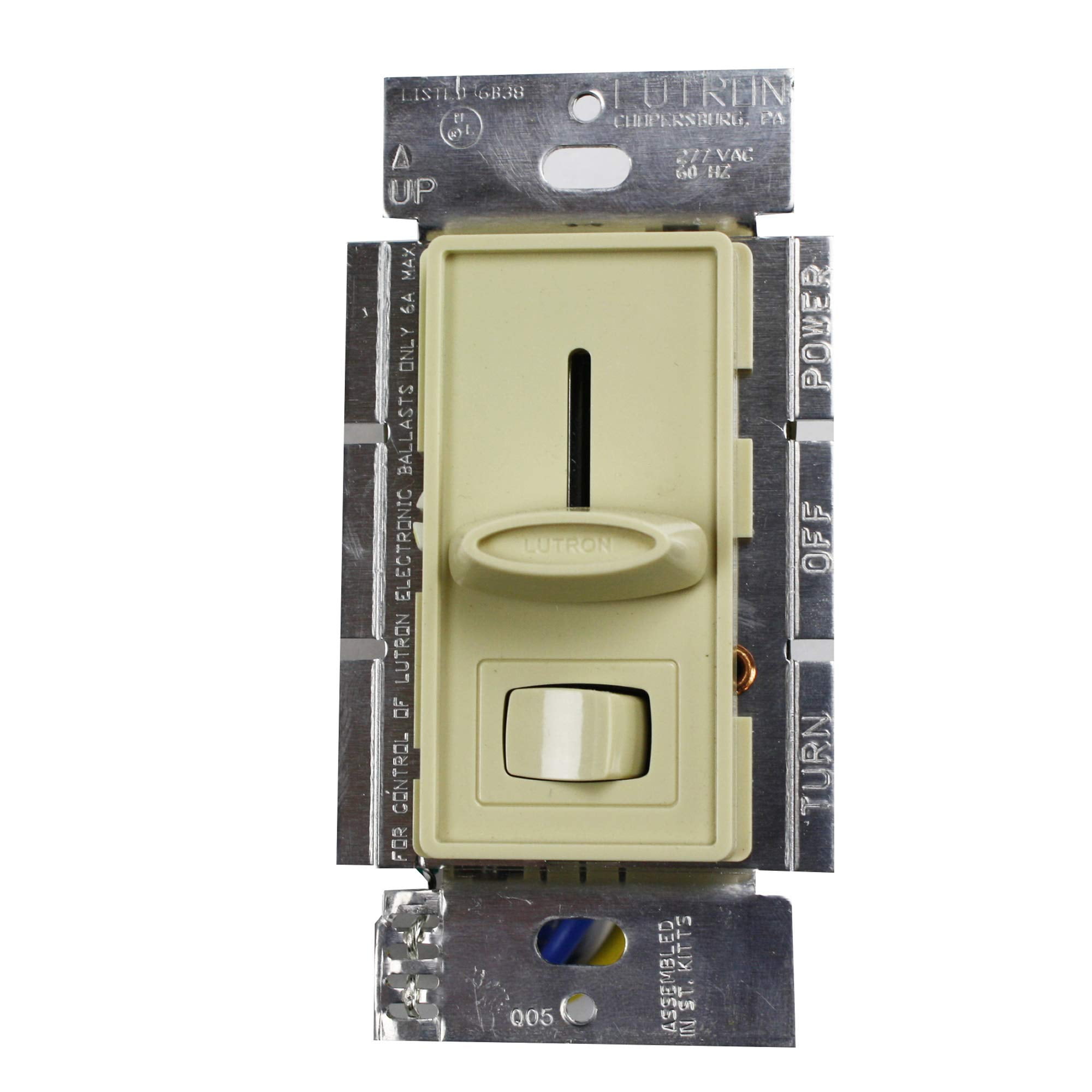 Lutron SF-12P-277-3-IV Dimmer Switch, Ivory CA2 - Walmart.com