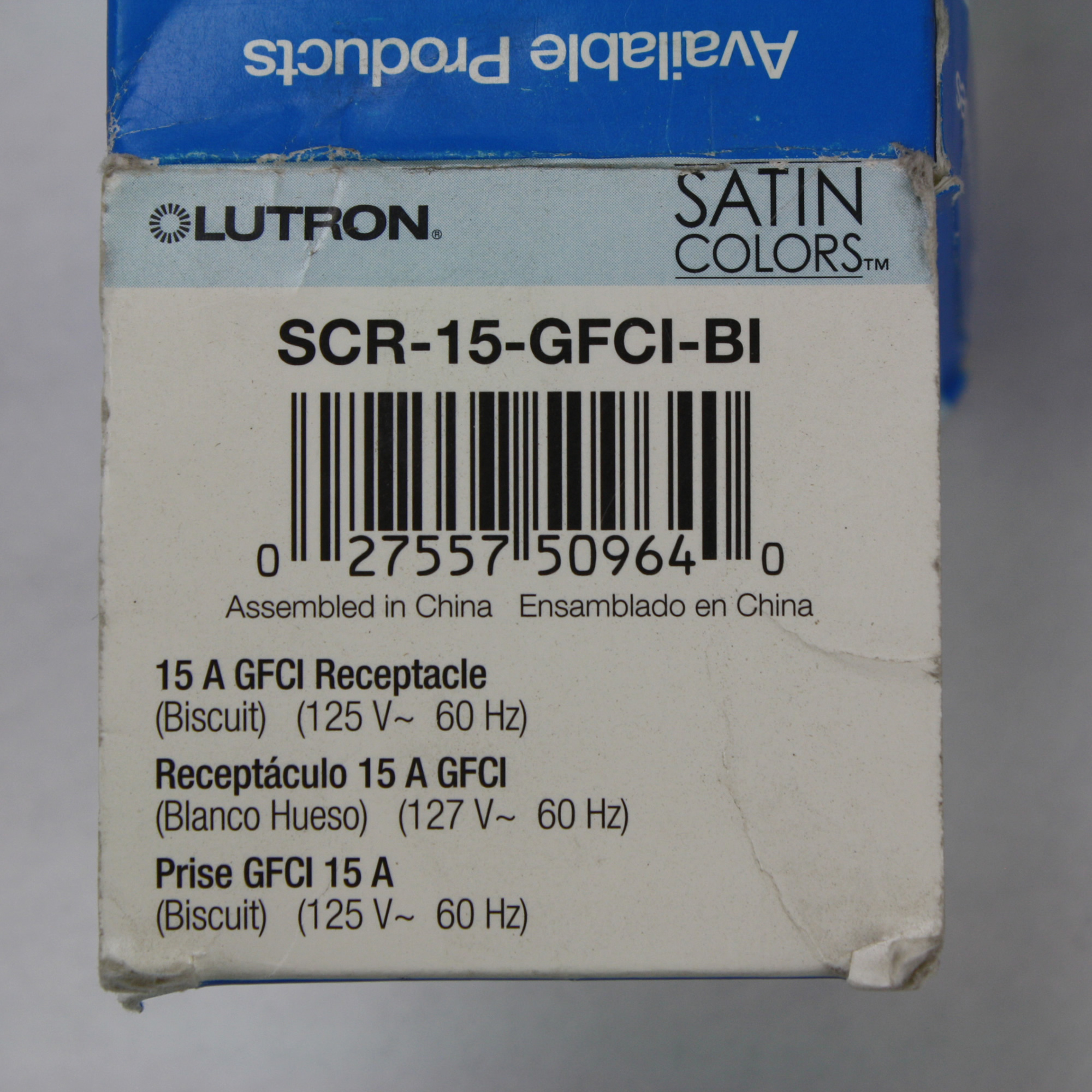 Lutron Scr-15-Gfci-Bi Satin Colors 15A Gfci Electrical Socket ...