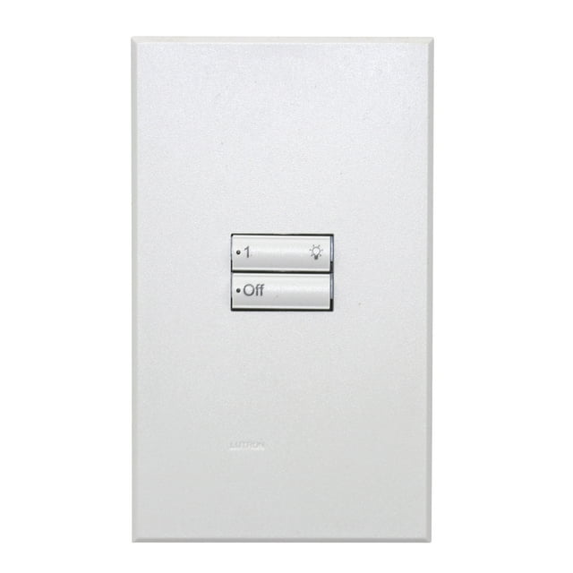 Lutron Seetouch Qs Qsws2-2Bn-Wh-Egn Wall Station 2 Button Led White ...
