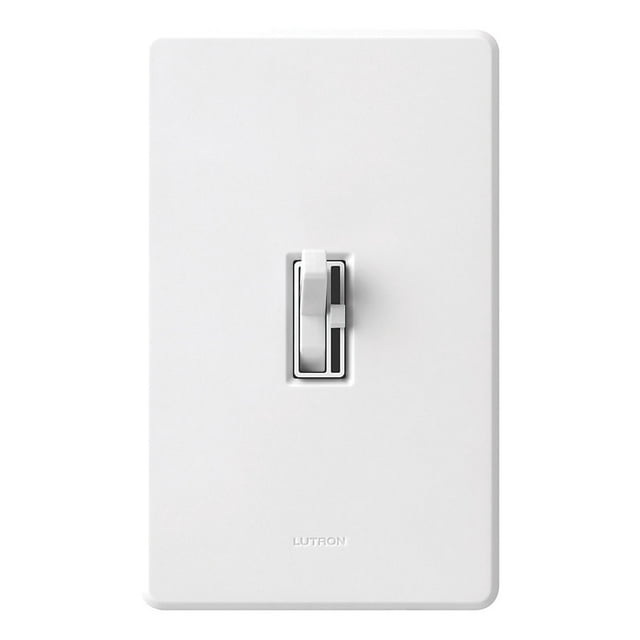 Lutron Toggler White 600 W Toggle Dimmer Switch 1 pk - Walmart.com