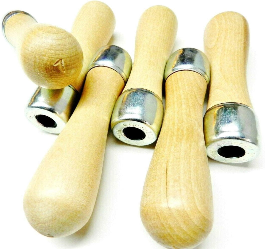 Lutz Skroo-Zon File Handle 6 PCS Wood #7 for 12 Files Self Threading ...