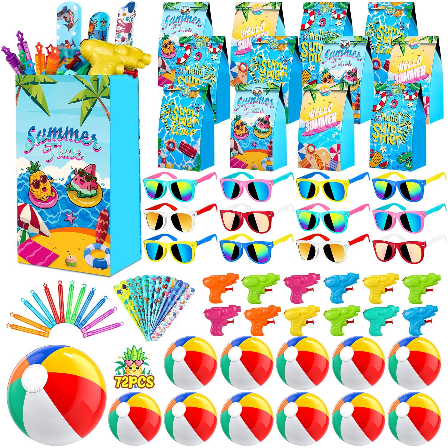 Luucio 72 PCS Pool Party Favors, Beach Summer Birthday Party Favors for ...