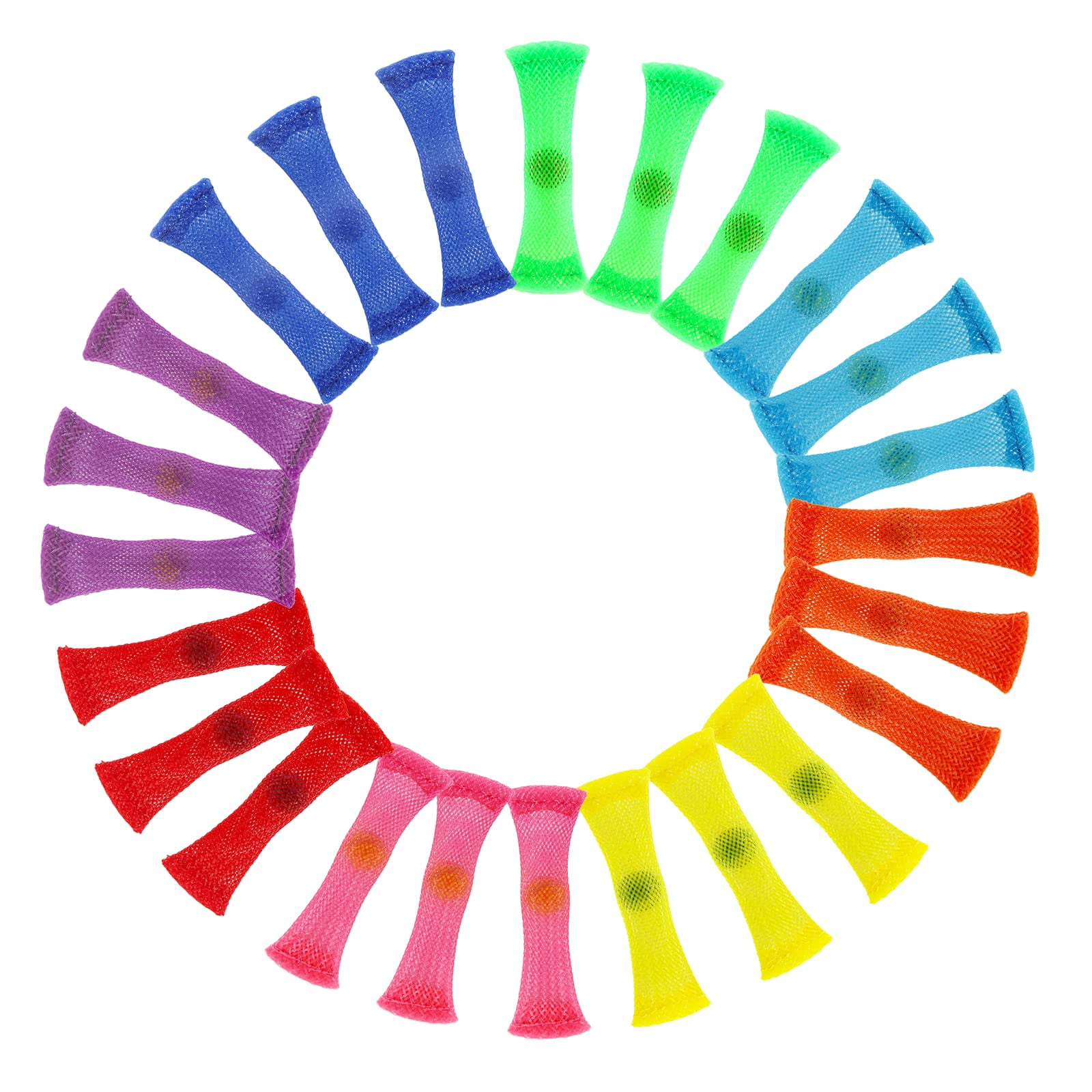 Luusy 24 Pieces Fidget Toys Marble and Mesh Fidgets Relieve Sensory ...