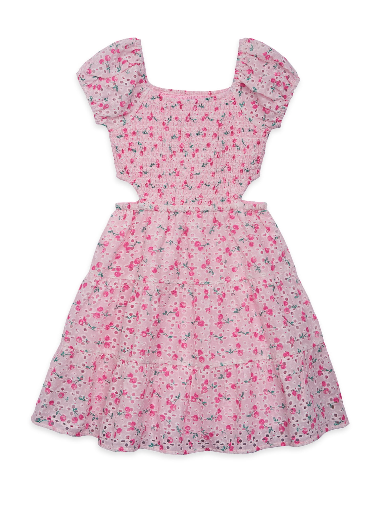 Luv Betsey Girls Eyelet Dress with Cut Outs, Sizes 7-16, 100% Cotton ...