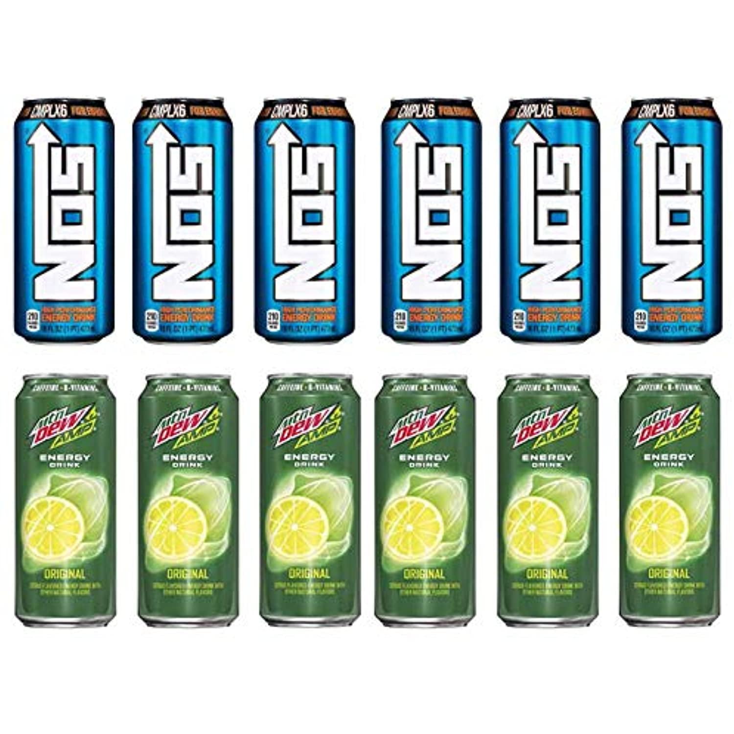 Luv Box- Variety Energy Drink 16 Oz. Pack Of 12 , Nos Energy Original ...