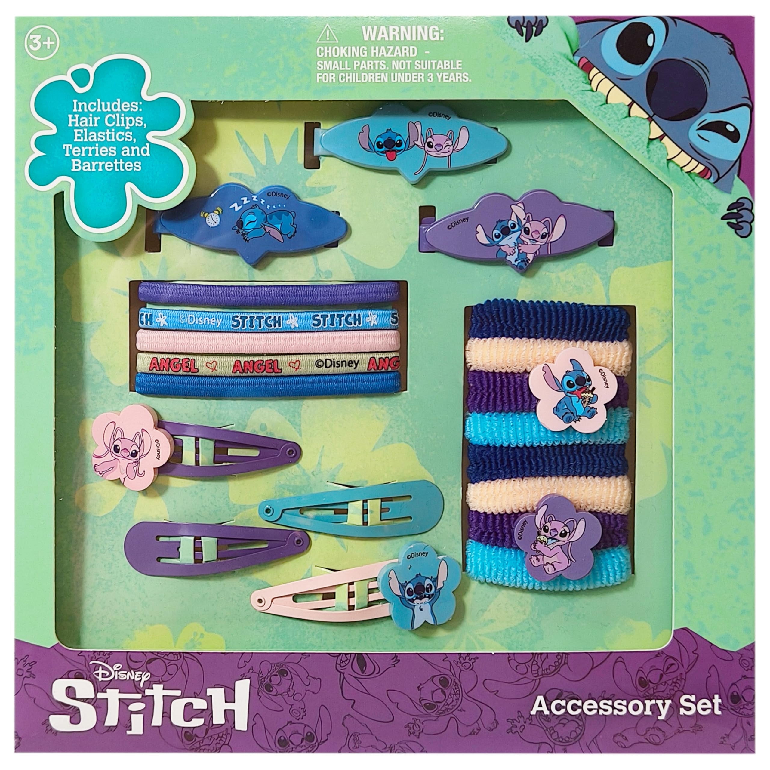 Luv Her Girls' Hair Accessories Set - 20 Pack Featuring The Stitch ...