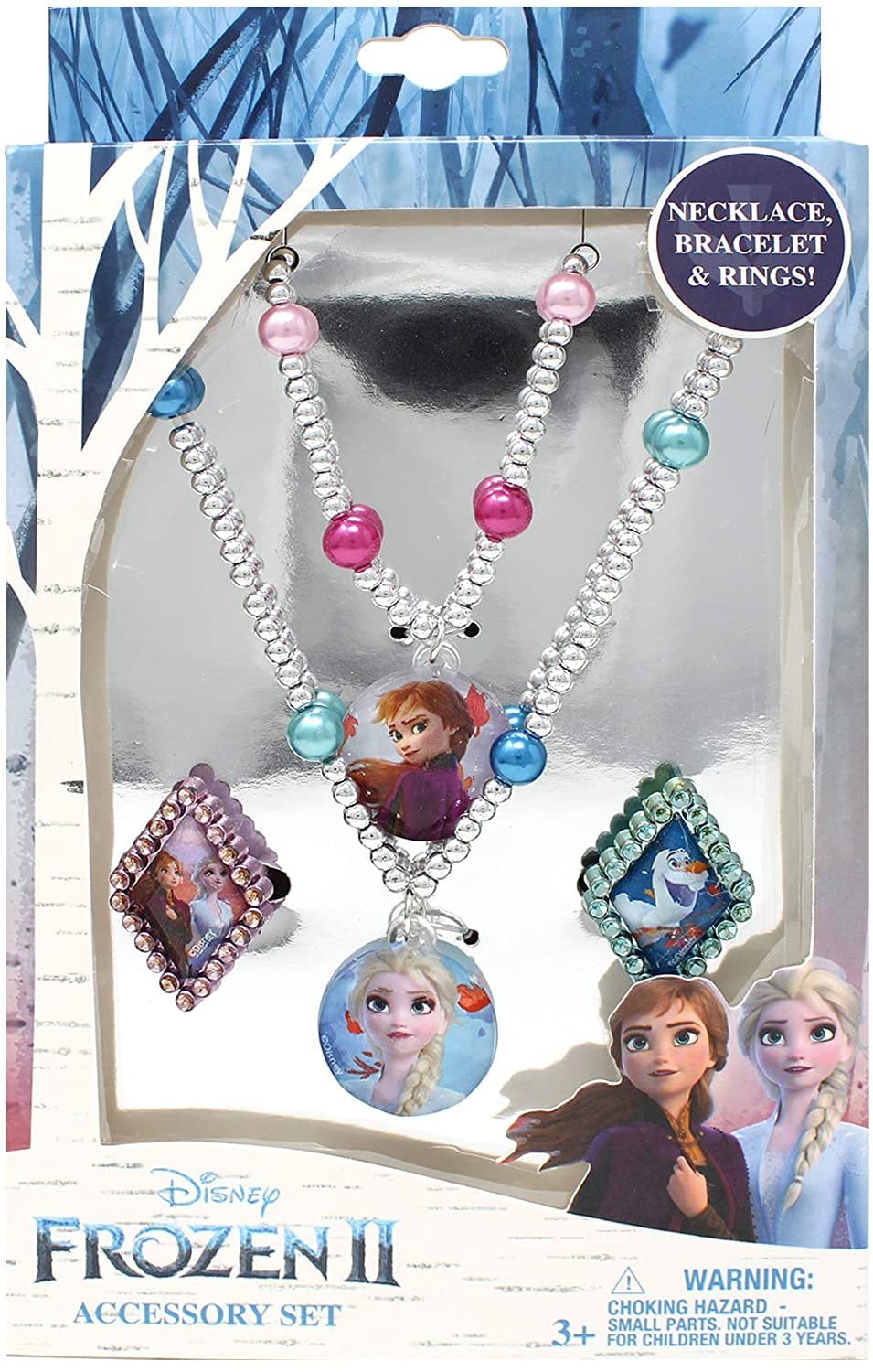 LUV HER, Girls 4 Piece Costume Toy Jewelry Set, Elsa Anna Olaf ...