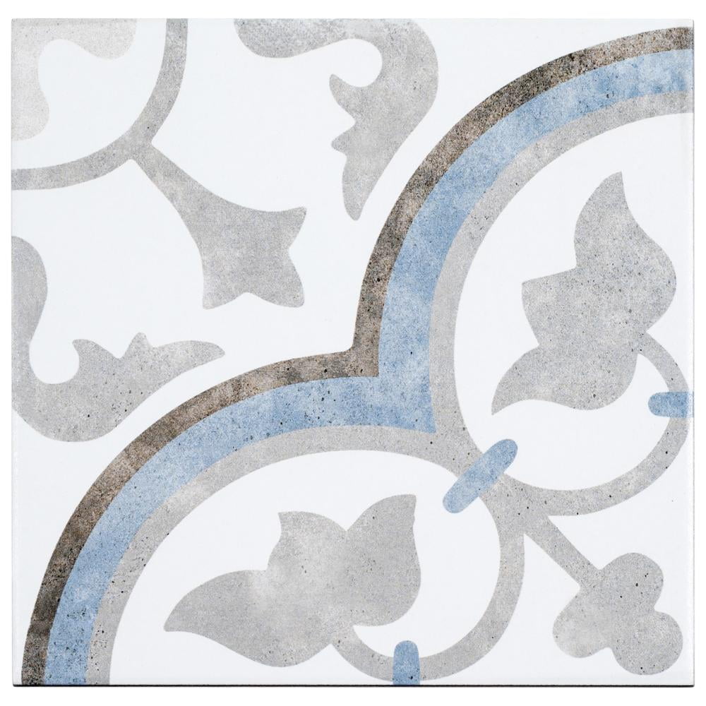 Luv Passion 8-in. Encaustic Matte Porcelain Wall and Floor Tile ...