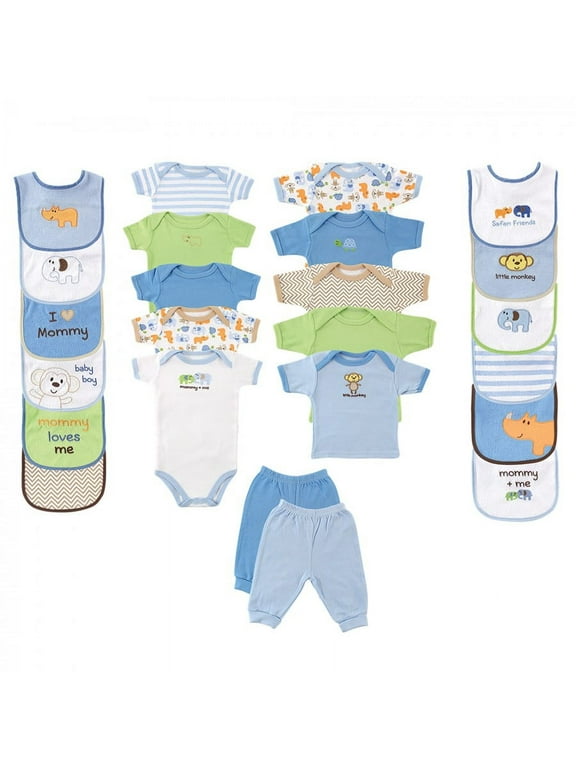 Big Oshi Baby Essentials 9 Piece Layette Basket Gift Set-Color:Yellow ...