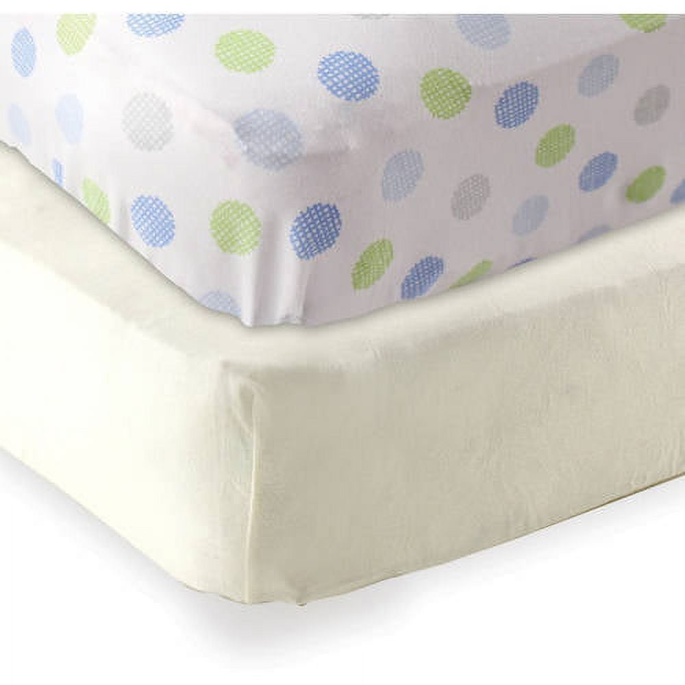 Luvable Friends Baby Boys' Fitted Crib Sheet, 2-Pack, Choose Your Color ...