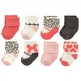 Luvable Friends Baby Girl Newborn and Baby Terry Socks, Leopard, 0-6 ...
