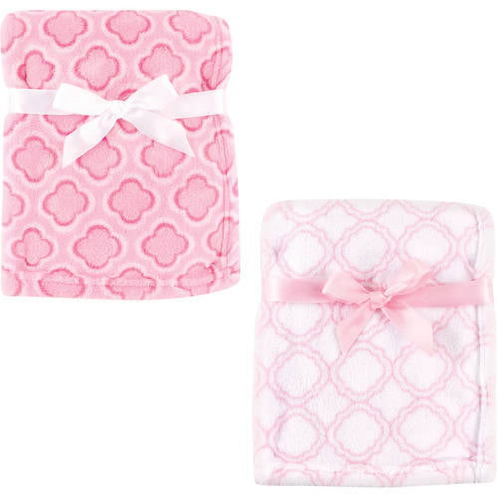 Luvable Friends Baby Girls' Coral Fleece Blanket, 2-Pack, Choose Your ...