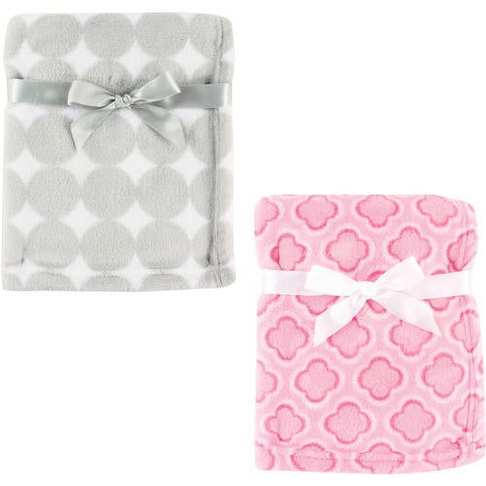 Luvable Friends Baby Girls' Coral Fleece Blanket, 2-Pack, Choose Your ...