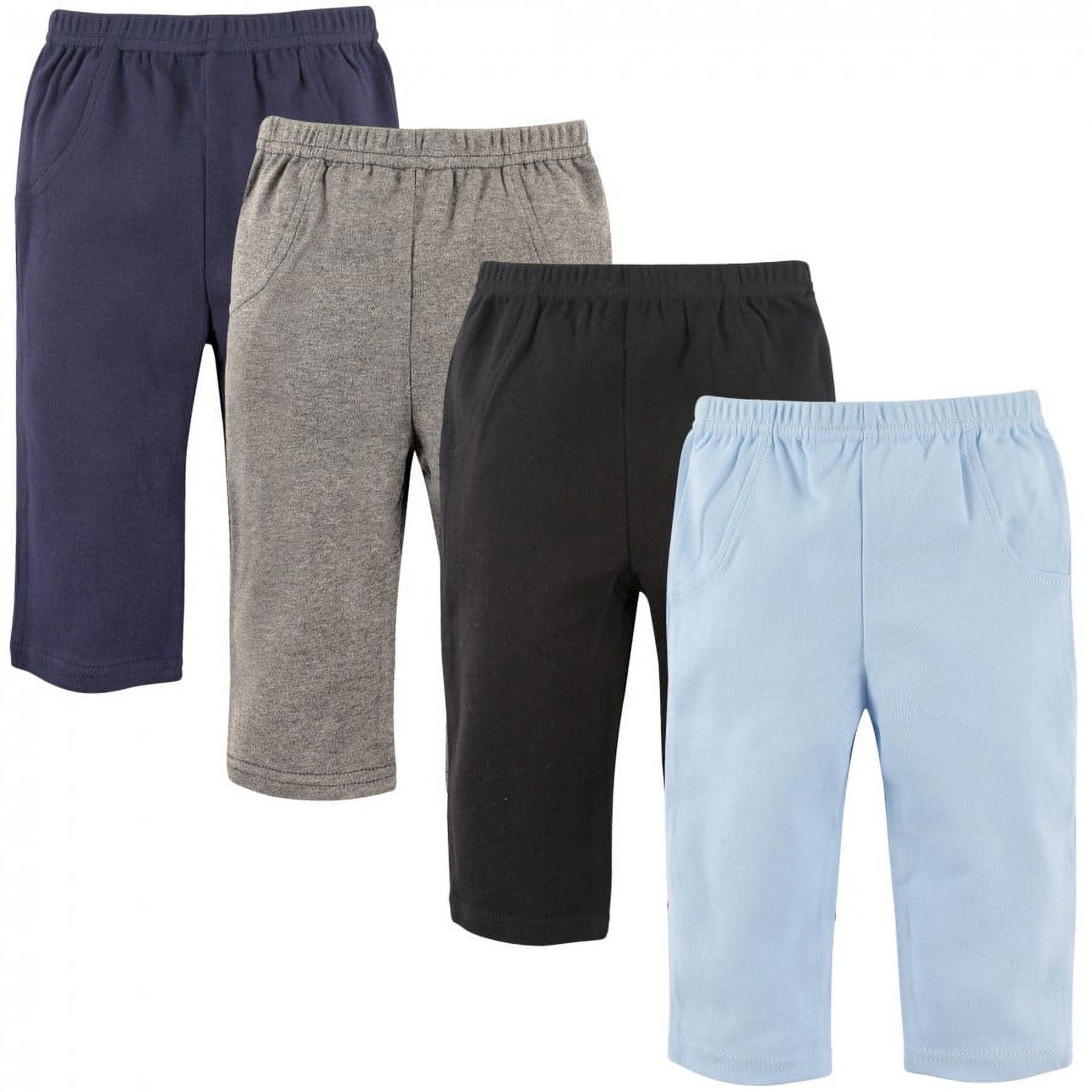 Luvable Friends 4pk 100% Cotton Infant Trousers for Baby and Toddler ...