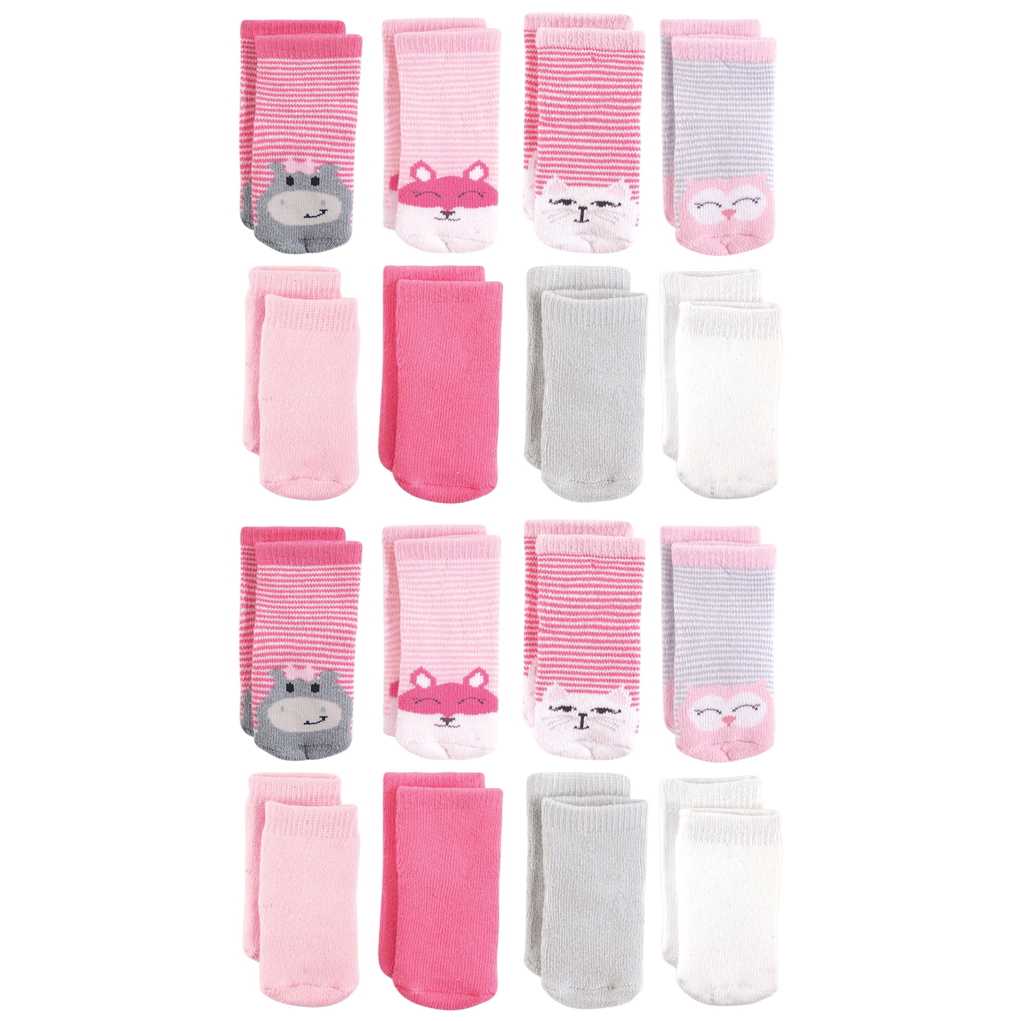 Luvable Friends Essential Socks - 16-Pack, Hippo - Walmart.com