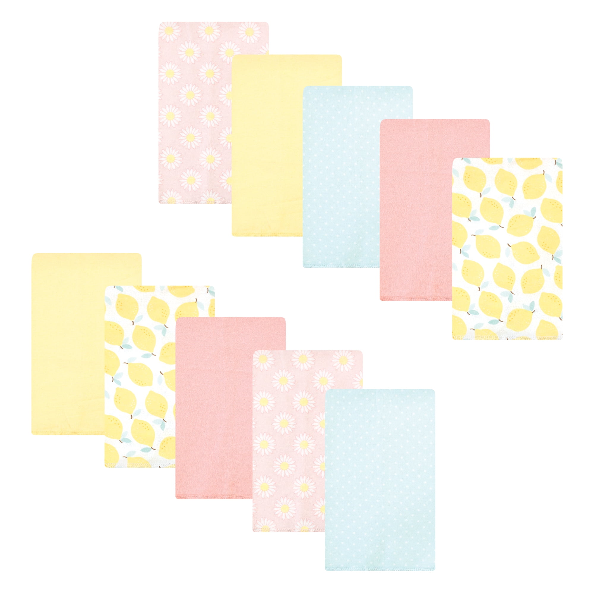 Luvable Friends Hudson Baby Flannel Burp Cloths 10pk, Yellow Daisy ...