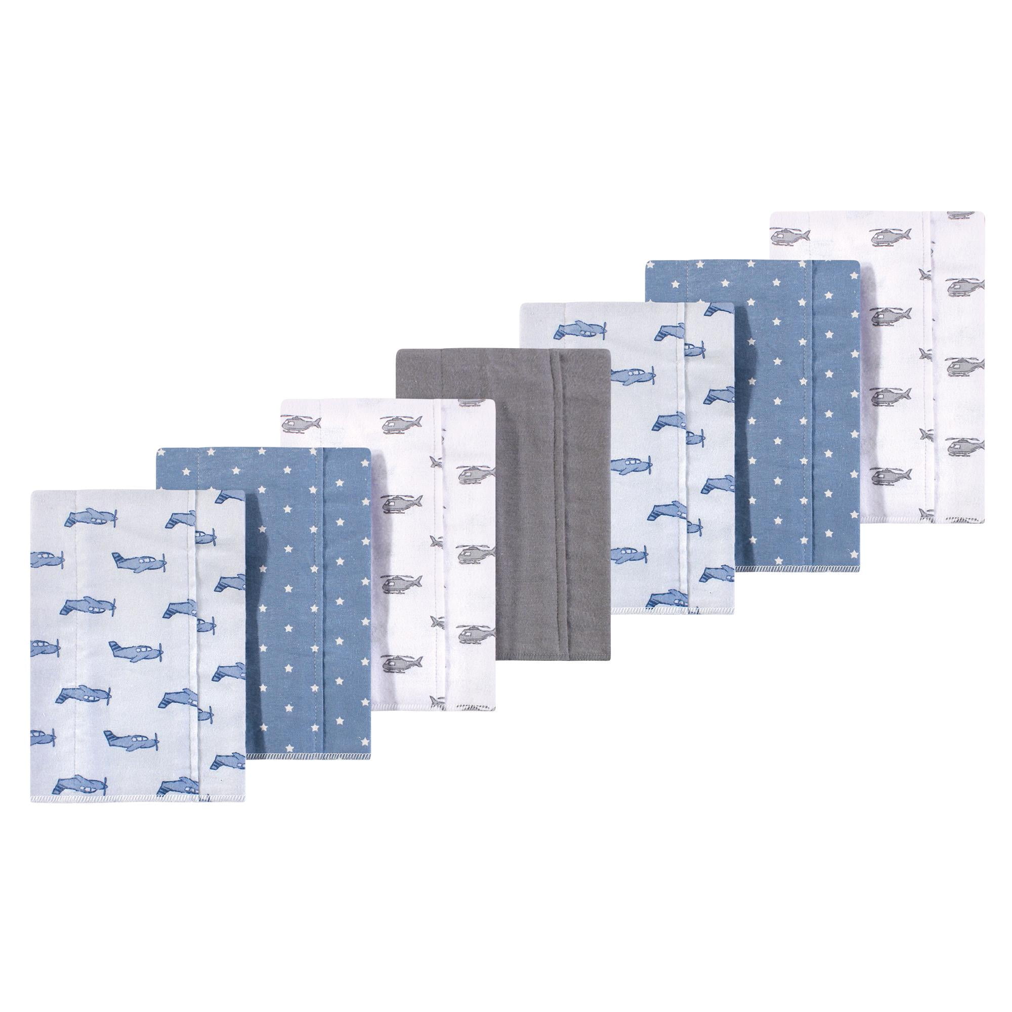 Luvable Friends Hudson Baby Flannel Burp Cloths 7pk, Helicopter ...