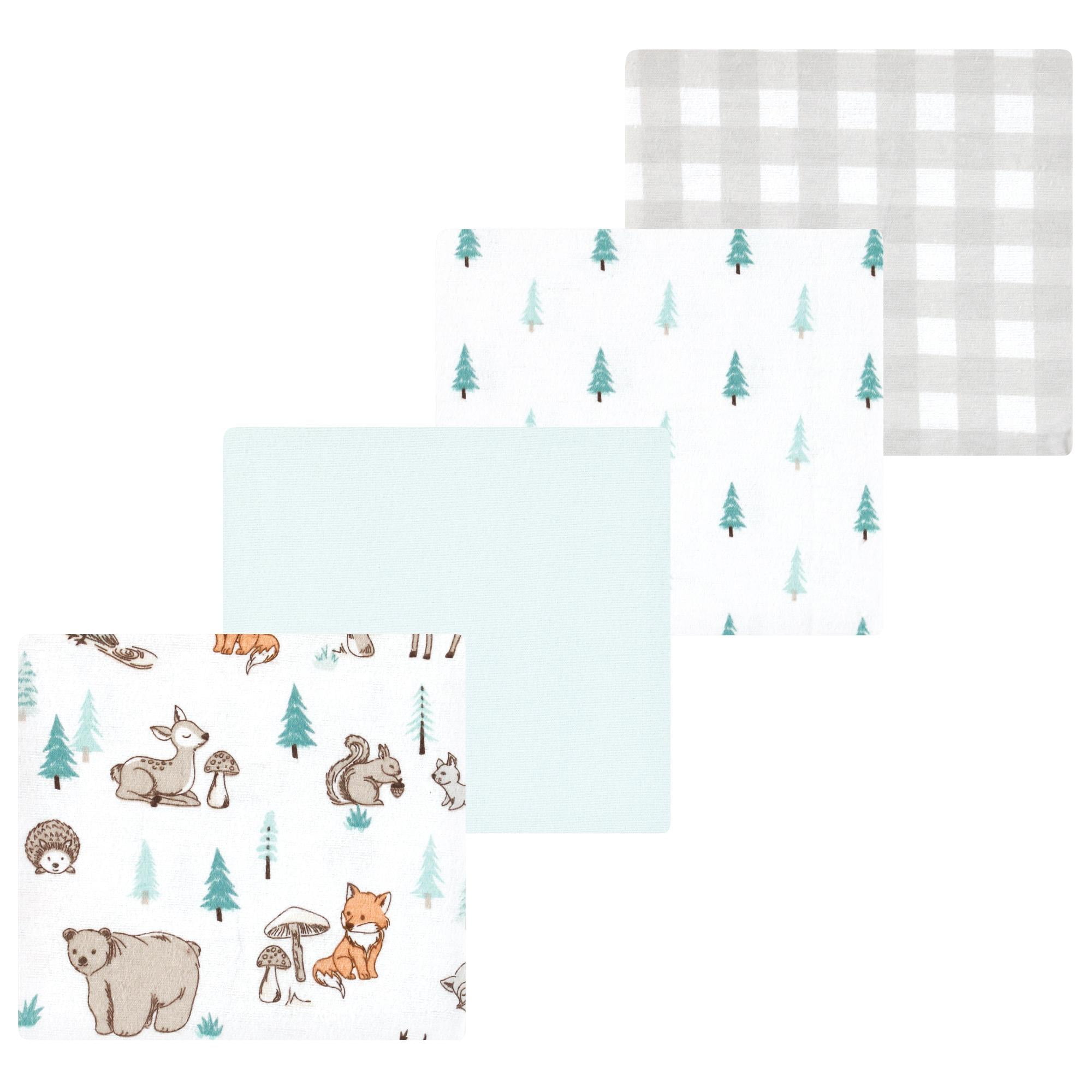 Luvable Friends Hudson Baby Flannel Receiving Blankets 4pk, Forest ...