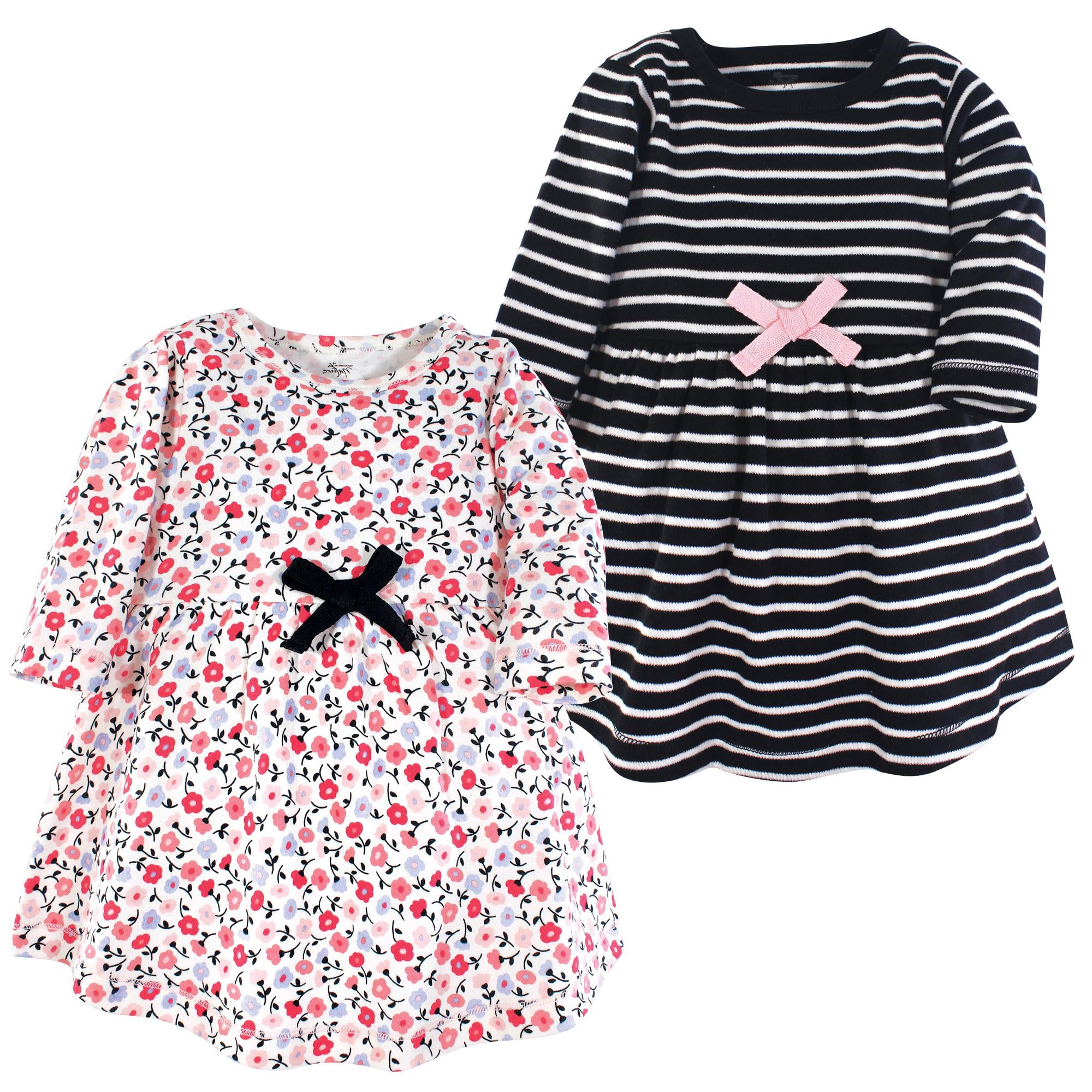 Luvable Friends Touched by Nature Long-Sleeve Dresses 2pk, Tiny Bloom ...