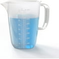 Luvan 1 Gallon 134oz Measuring Pitcher, Clear Plastic for Lab, Auto ...