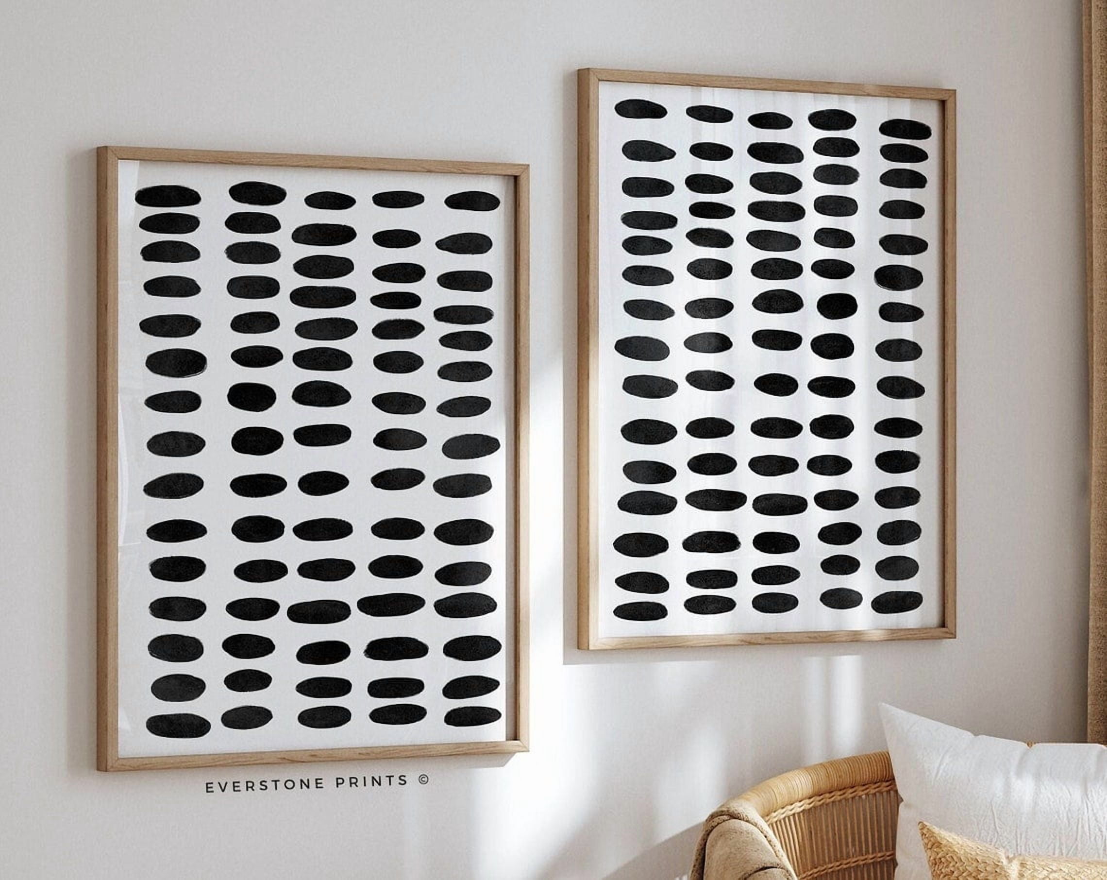 Luvia Black Abstract Art, Black And White Abstract Art, Geometric ...