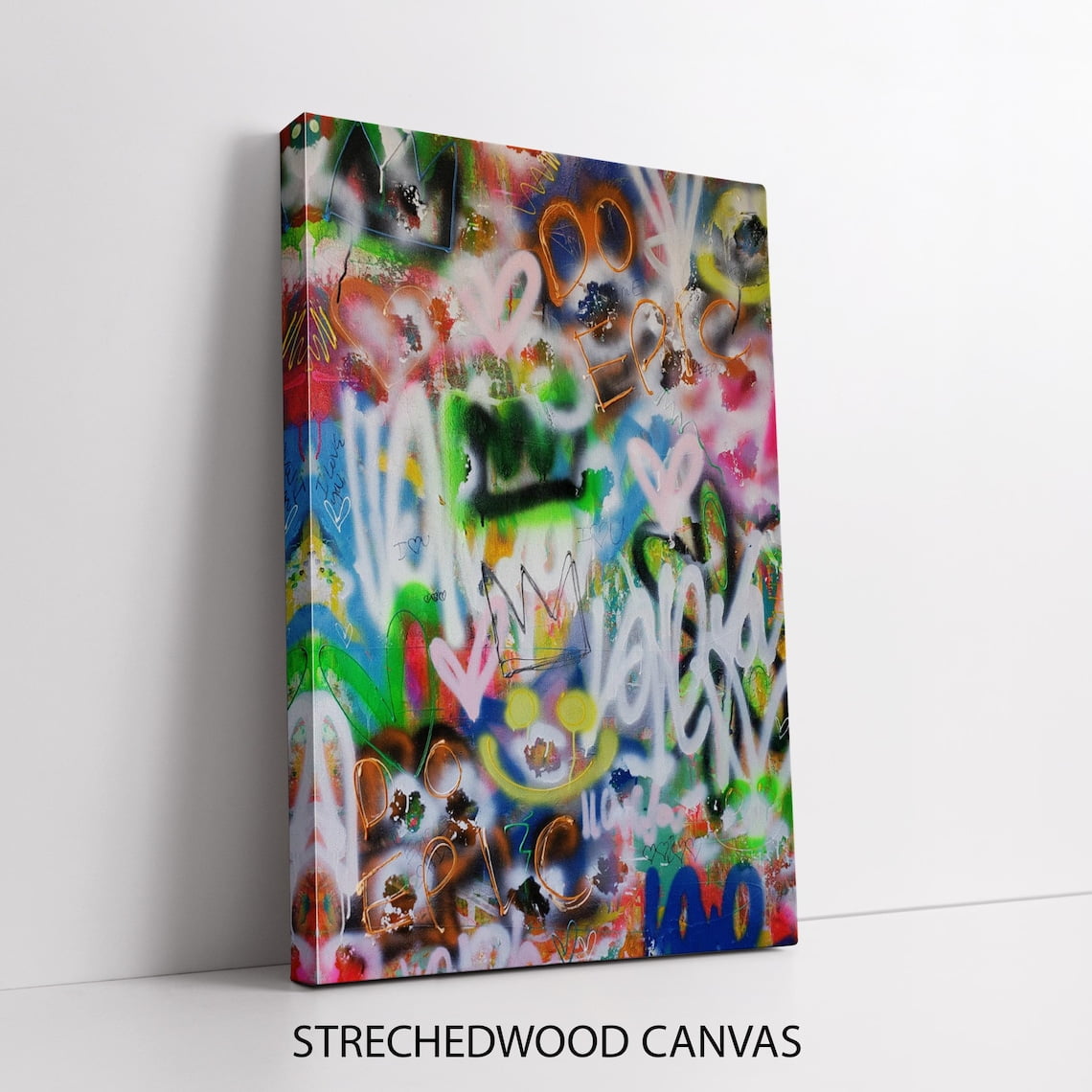 Luvia Bold Urban Graffiti Canvas – Vibrant Street Art With 'Do Epic ...