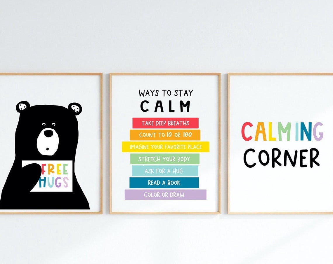 Luvia Calming Corner, Calm Down Zone, Educational Posters, Emotions ...
