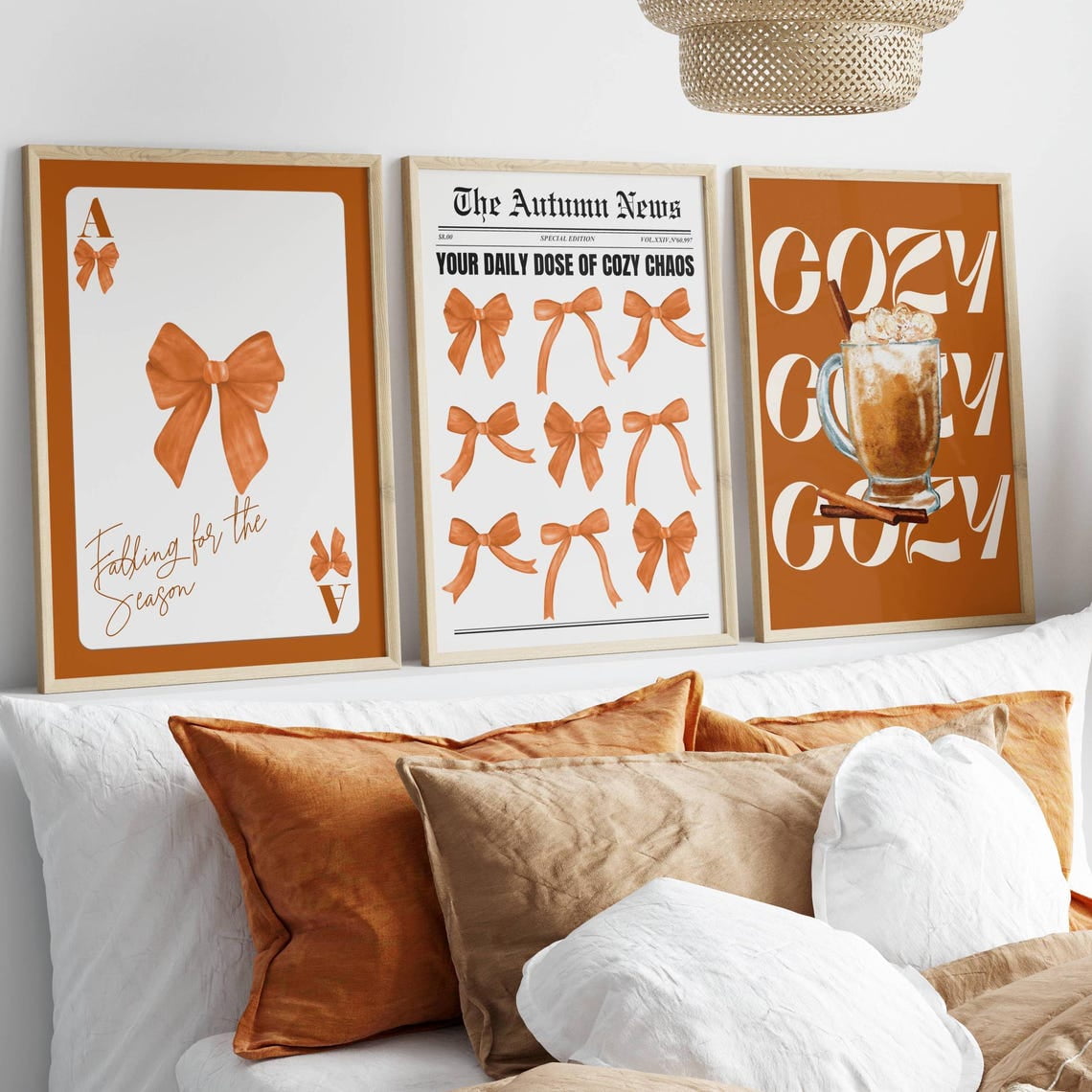Luvia Fall Set of 3 posters, Autumn Posters for Cozy Fall Decor, Cozy ...