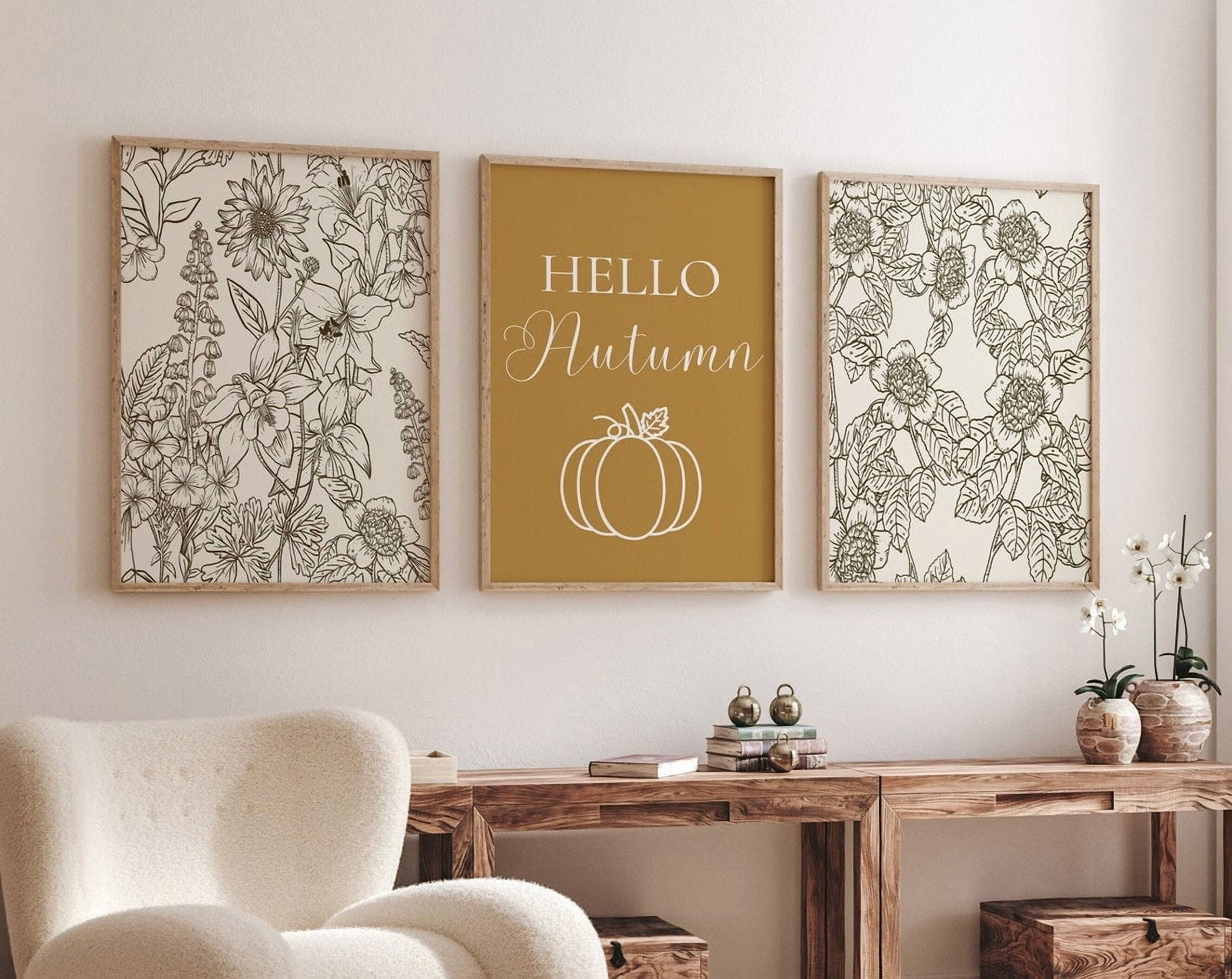 Luvia Fall Wall Set Of 3, Fall Leaves Fall Art, Fall, Fall Decor ...